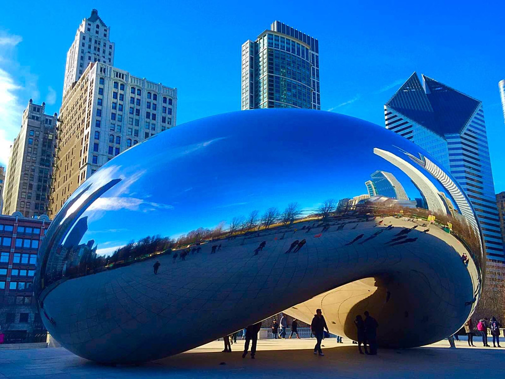 芝加哥云门雕塑,芝加哥云门雕塑的作者,芝加哥云门_大山谷图库